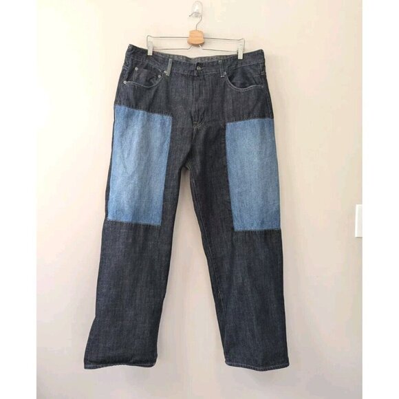 Ecko Unlimited | Jeans | Vintage Y2k Ecko Unltd Baggy Patchwork Jeans Skater Size 4 | Poshmark